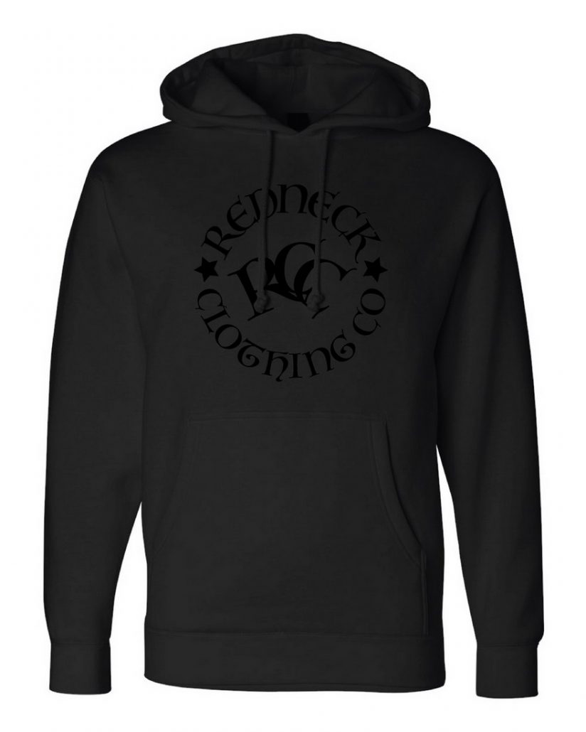 Men’s MID-Weight Hoodie – RCC Black Logo - Redneck Clothing Co.