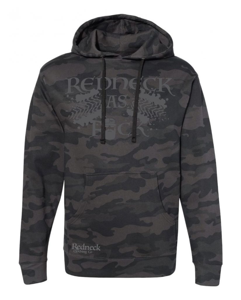Men’s MID-Weight Hoodie – Camo Redneck Writing - Redneck Clothing Co.